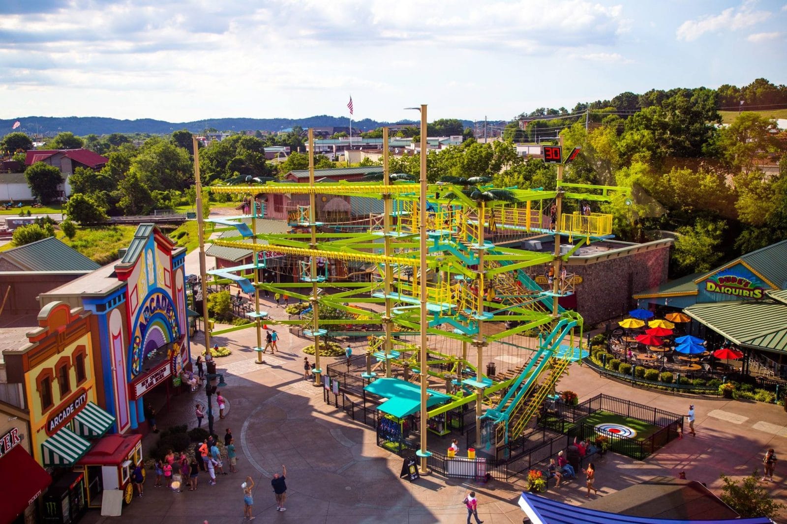 The Island Ropes Course Zip Line In Pigeon Forge TN The Island Ropes Course Zip Line In Pigeon Forge TN